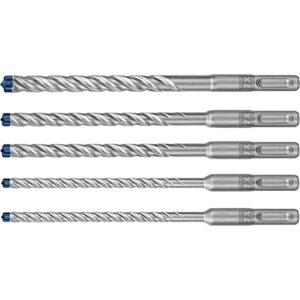 bosch professional 5x expert sds plus-7x hammer drill bit set (for reinforced concrete, Ø 6-10 mm, accessories rotary hammer drill)