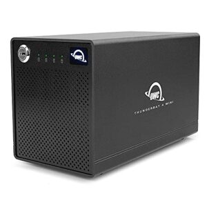 owc thunderbay 4 mini 4-bay thunderbolt 3 external drive enclosure