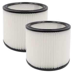 2pack replacement cartridge filter for shopvac 90304, 90350, 90333,903-04-00, 9030400,5 gallon up wet/dry vacuum cleaners