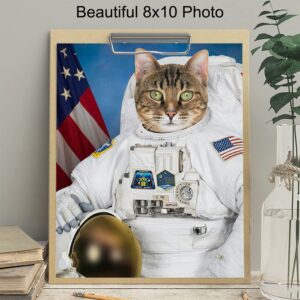 Cat Astronaut - Cat Wall Decor - Astronaut Decor - Space Wall Decor - Space Wall Art - NASA Wall Decor - Funny Cat Wall Art Poster - Cute Cat Home Decor - Cat Themed Gifts