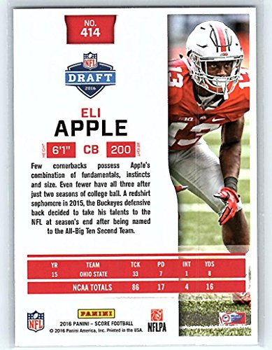 2016 Score Rookies #414 Eli Apple NFL Football Card (RC - Rookie Card) NM-MT