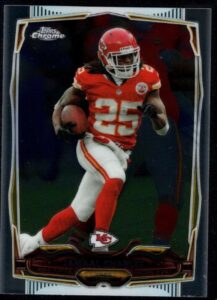 2014 topps mini chrome #72 jamaal charles chiefs nfl football card nm-mt