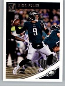 2018 donruss football #228 nick foles philadelphia eagles official nfl trading card