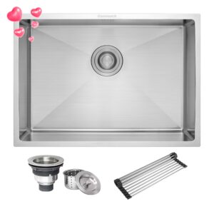 Gaomasck Nano Kitchen Sink,30 Inch Undermount Sink,Single Bowl Kitchen Sink,16 Gauge Stainless Steel Sink,Standard High-end Handmade For Kitchen Sink,2 Item Kitchen Sink Set