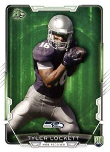 2015 bowman rookies #55 tyler lockett seahawks nfl football card (rc - rookie card) nm-mt