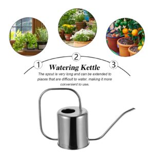 Cabilock Watering Can Flower Watering Pot Spout Watering Kettle Flower Gardening Tool Kids Metal Water Bottles Plant Potted Kettle Antique Child Galvanized Stainless Steel Garden Supplies