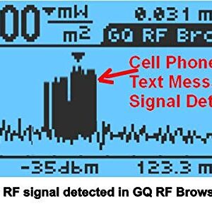 Advanced EMF Meter GQ EMF-390 3-in-1 EMF ELF RF Meter, 5G Cell Tower Smart Meter WiFi Signal Detector RF up to 10GHz with Data Logger and 2.5Ghz Spectrum Analyzer