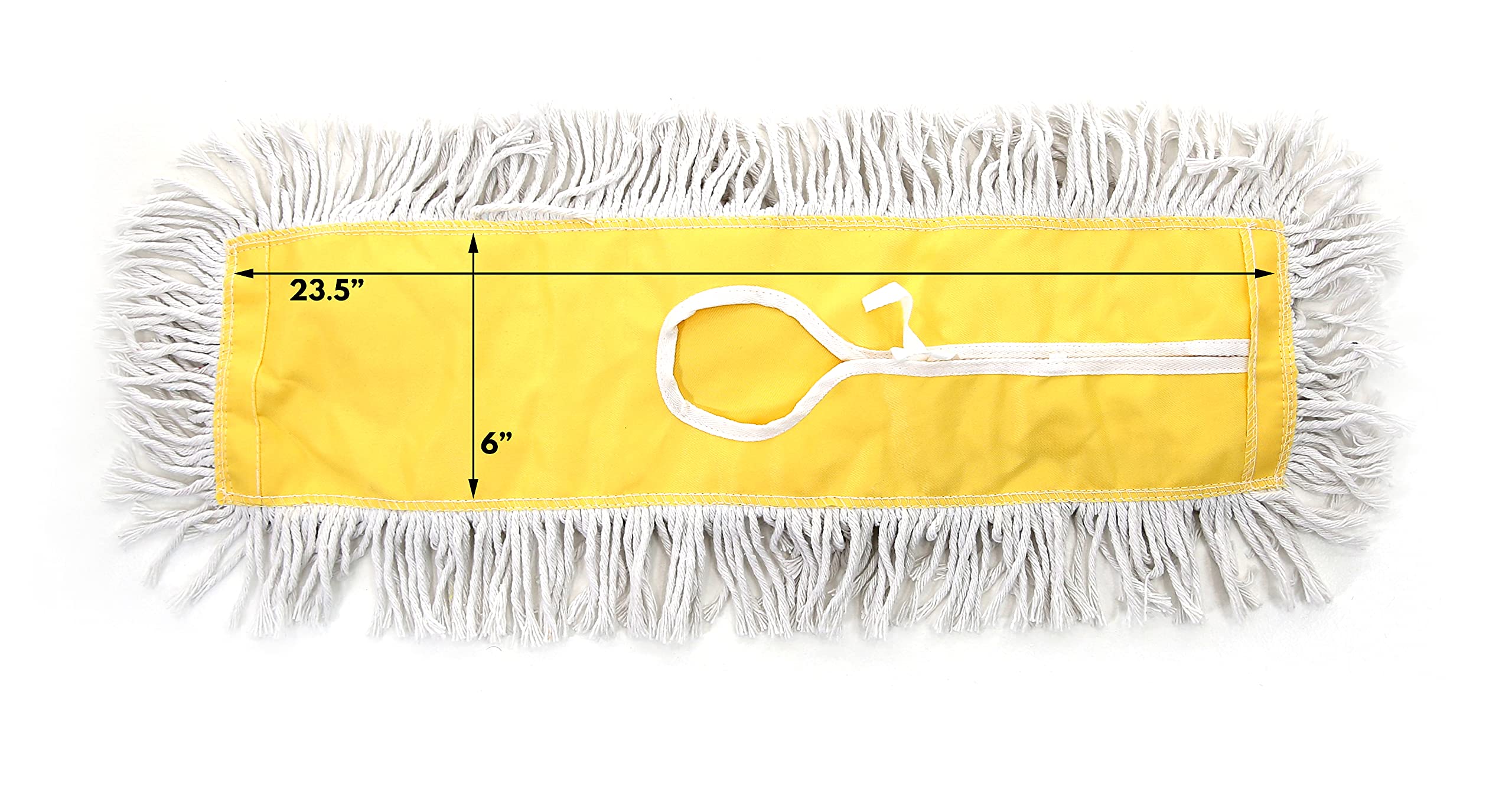 Industrial Premium Floor Dust Mop Head Refill | Commercial Cleaner Mop Head Replacement 24" (Pack of 3)