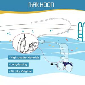 MAKHOON Large Wheel Complete with Tire Bearings Replacement for Polaris Zodiac 280 (Not Compatiable with Polaris 360 380 Model Pool Cleaner)