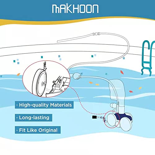 MAKHOON Large Wheel Complete with Tire Bearings Replacement for Polaris Zodiac 280 (Not Compatiable with Polaris 360 380 Model Pool Cleaner)