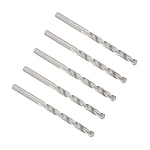 auniwaig 6.8mm twist drill bit hss-4241 straight shank drilling twist drill bit for metal, wood, steel, aluminum alloy, manual work diy silver 5pcs