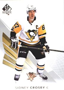 2017-18 sp authentic #45 sidney crosby pittsburgh penguins hockey card