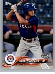 2018 topps pro debut #148 bubba thompson azl rangers official milb minor league baseball trading card in raw (nm or better) condition