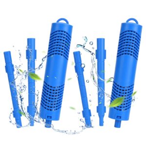 acetop spa mineral stick 2 pack hot tub filter with 4 months lifetime cartridge universal for spas filters swimming pool fish pond (blue)