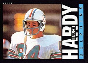 football nfl 1985 topps #312 bruce hardy #312 ex+ dolphins