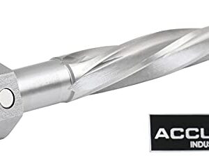 Accusize Industrial Tools 13/16 inch Bridge Reamer, Magnetic Hex Shank, Hss Spiral Flutes Aligning Reamers, Car Reamers, 1523-8035