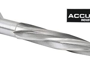 Accusize Industrial Tools 13/16 inch Bridge Reamer, Magnetic Hex Shank, Hss Spiral Flutes Aligning Reamers, Car Reamers, 1523-8035