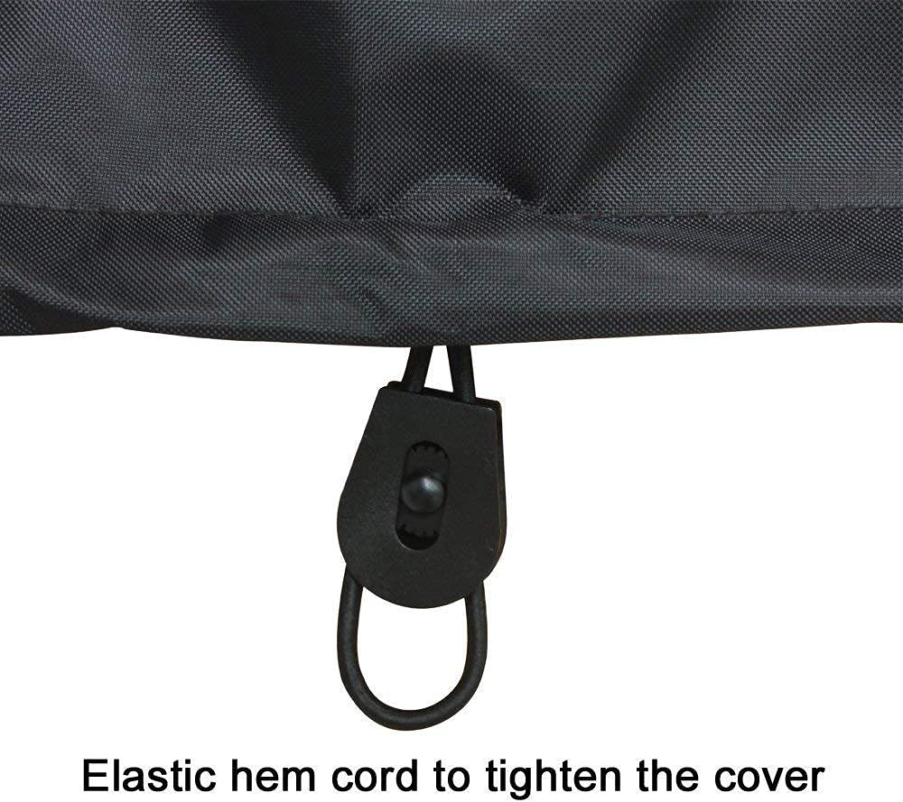 Waterproof Generator Cover Outdoor Universal Generators Protective Cover 600D Oxford Fabric Windproof UV Resistant Covers for Portable Generators Black