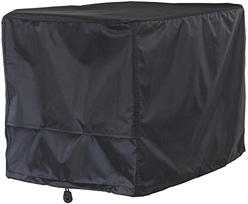 Waterproof Generator Cover Outdoor Universal Generators Protective Cover 600D Oxford Fabric Windproof UV Resistant Covers for Portable Generators Black