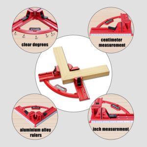 WETOLS 7 Inch Fast Adjustable Corner Clamp (with Lock), 90 Degree Right Angle Clamp for Woodworking, Great Tool Gift for Dad Father Mother DIY Handyman - WE816