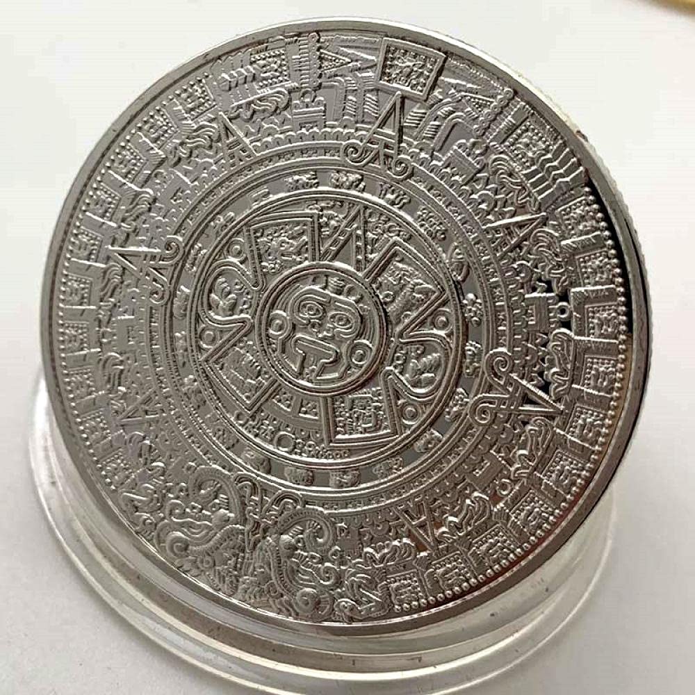 MKIOPNM Coin Collection Commemorative Coin Mexican Indian Craft Memorial Maya Coins Customized Gold Coin Badge Memorial Coin Fun Gifts for Collectors