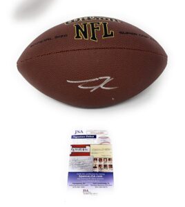 tee higgins cincinnatti bengals signed autograph replica football jsa certified