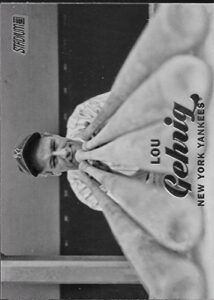 2017 topps stadium club #154 lou gehrig new york yankeesofficial mlb baseball trading card in raw (nm ro better) condition