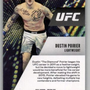 2021 Panini Prizm UFC Instant Impact #12 Dustin Poirier Lightweight Official Mixed Martial Arts Trading Card in Raw (NM or Better) Condition