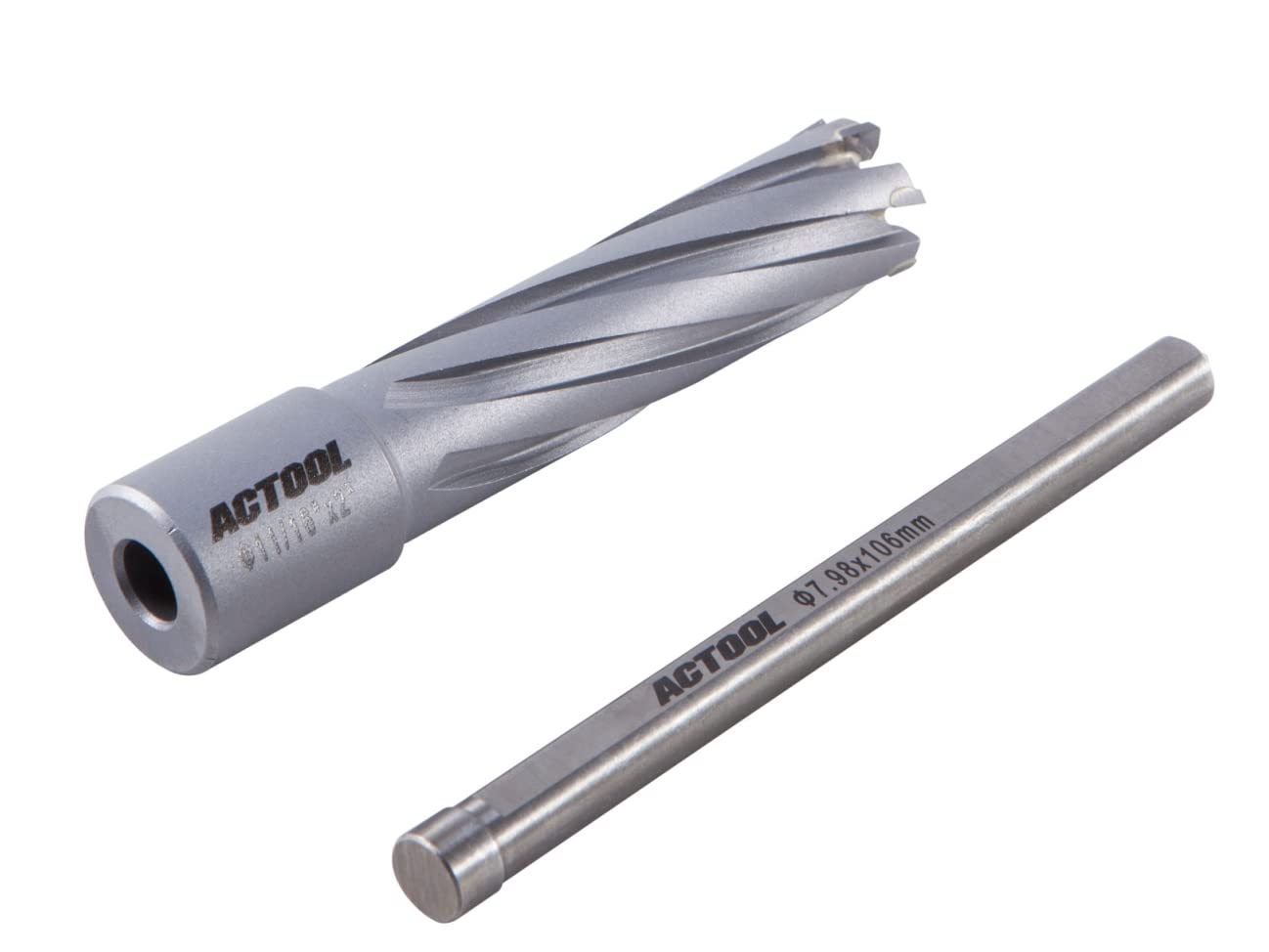 ACTOOL 11/16''Diameter x 2'' Depth of Cut Carbide Tipped TCT ANNULAR Cutter with 3/4'' Weldon Shank