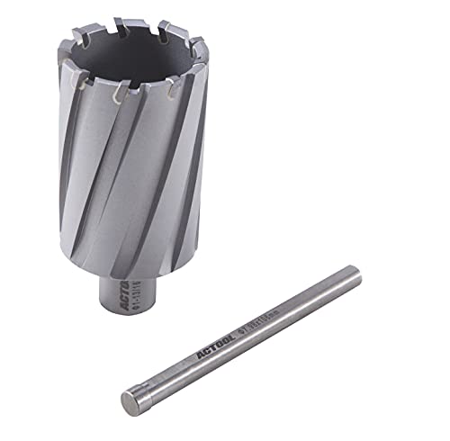 ACTOOL 1-13/16'' Diameter x 2'' Depth of Cut Carbide Tipped TCT ANNULAR Cutter with 3/4'' Weldon Shank