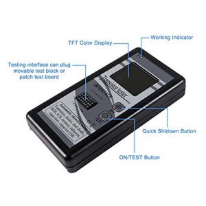 Transistor Tester, Mosfet Transistor Capacitor Tester, Mega328 NPN PNP Transistor Diode Resistor Inductor Capacitance MOS SCR ESR Meter Automatic Checker Detector