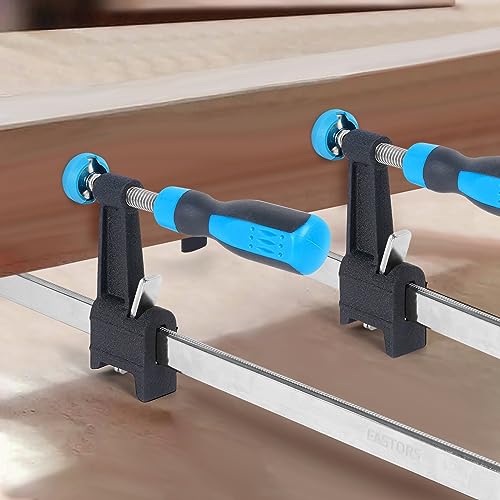 FASTORS Bar Clamps for Woodworking 36 Inch,2-Pack Wood Clamps Adjustable and Release Quickly,Throat Depth 2.5 Inch, Serrated Steel Rail,Bar Clamps Force 600 Lbs