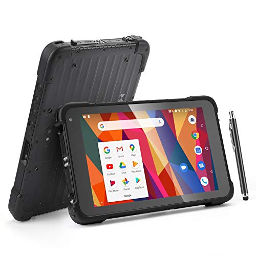 MUNBYN Rugged Android Tablet Scanner IRT01, 8-inch Tablet Android 10 Zebra SE2707 Scanner 700 nits Outdoors Heavy Duty Tablet IP67 MIL-STD-810G Sunshine Readable, Inventory Mobile Handheld Computer