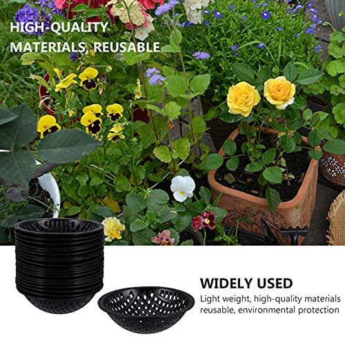 20pcs flower pot gaskets Flower Pot Hole Mesh Pad Round Bowl Shape Bonsai Pot Bottom Grid Mat Mesh Plant Pot Garden Drainage Mesh Hole Screens Size flower pot hole mesh mat M flowerpot bottom mat