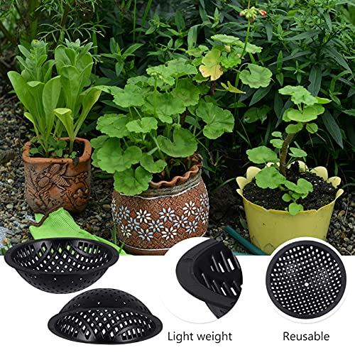 20pcs flower pot gaskets Flower Pot Hole Mesh Pad Round Bowl Shape Bonsai Pot Bottom Grid Mat Mesh Plant Pot Garden Drainage Mesh Hole Screens Size flower pot hole mesh mat M flowerpot bottom mat