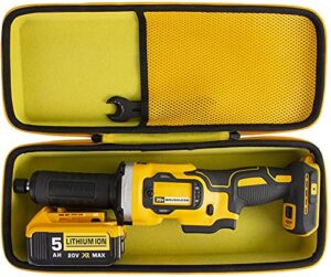 khanka hard carrying case replacement for dewalt 20v max* die grinder (dcg426b), case only