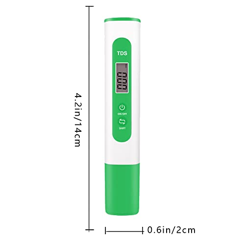 TDS Meter Tester, TDS Water Tester LCD Pen Quality with 0-9990 PPM Measurement Range Portable for The aquaculture Industry Hospitals Swimming Pools Household tap Water Quality Testing