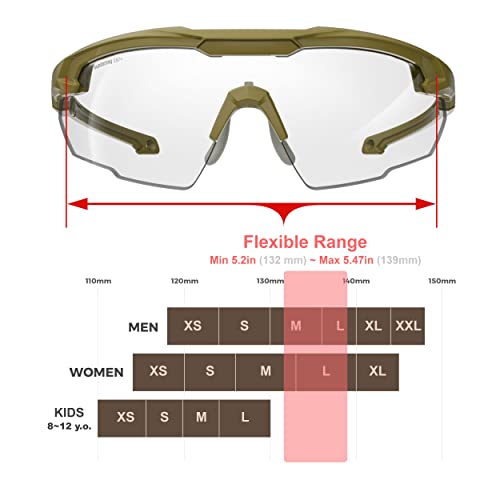 HUNTERSKY HTS ballistic Glasses men S57 gun safety glasses tactical glasses, eye protection for shooting range OSHA Medical Dental