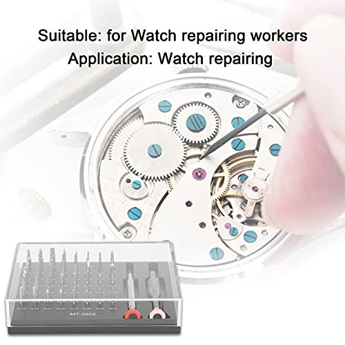 Watch Screwdrivers Kit, MT‑3902 Watch Screwdriver Set 56pcs Screwdriver Bit Professional Watch Repair Tool Kit for Eyeglasses Watches Electronics Computer Repair Tools