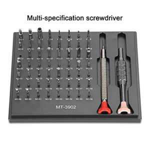 Watch Screwdrivers Kit, MT‑3902 Watch Screwdriver Set 56pcs Screwdriver Bit Professional Watch Repair Tool Kit for Eyeglasses Watches Electronics Computer Repair Tools