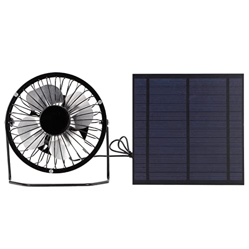 Solar Panel Fan Kit, 5W USB Mini Solar Panel Portable Cooling Fan Great for Chicken Coop, Greenhouse, Dog House, Shed, Car Window Exhaust,DIY Cooling Ventilation Project