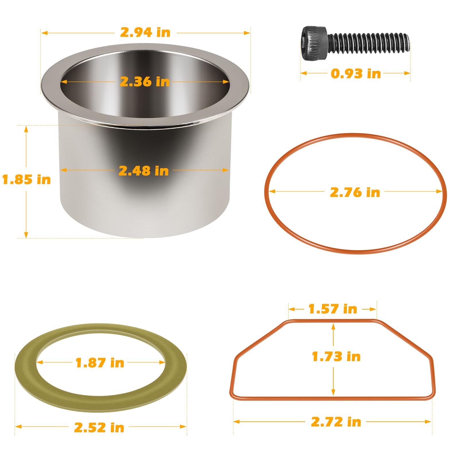 K-0650 Air Compressor Cylinder Sleeve and Compression Ring Replacement Kit Perfectly Fits for Craftsman DeVilbiss Porter Cable Air Compressor Cylinder