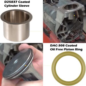 K-0650 Air Compressor Cylinder Sleeve and Compression Ring Replacement Kit Perfectly Fits for Craftsman DeVilbiss Porter Cable Air Compressor Cylinder