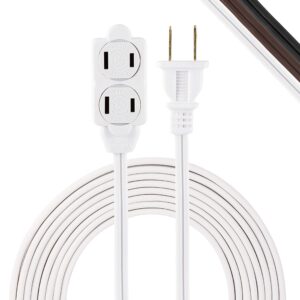 GE 6 Grounded Outlet Surge Protector, 450 Joules, 2 Pack Power Strip, 3 Ft Long Extension Cord & 3-Outlet Power Strip, 12 Ft Extension Cord, 2 Prong, 16 Gauge, Twist-to-Close Safety Outlet Covers