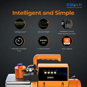 Elitech SVP-12 Intelligent HVAC Vacuum Pump 12 CFM 2 Stage Rotary Vane Touch Screen