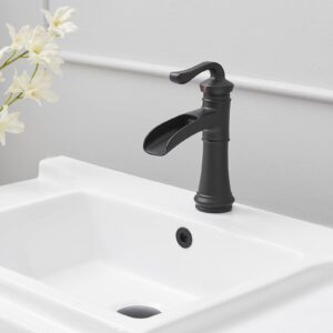 BWE Sink Basin Trim Overflow Ring Cover Matte Black Bathroom Vessel Vanity Basin Bath Sink Brass Insert in Hole Round Caps