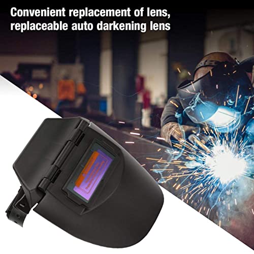 BWLZSP Welding Helmets Solar Auto Darkening Photoelectric Welding Mask Welder Face Shield Half Helmet Personal Protective Equipment Accessories (Black) (Black)