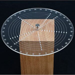 8" round center finder compass drawing maker, wood turning lathe tools accessories woodworking circle tool