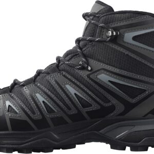 Salomon X Ultra Pioneer MID CLIMASALOMON Waterproof Hiking Boots for Men, Black/Magnet/Monument, 7