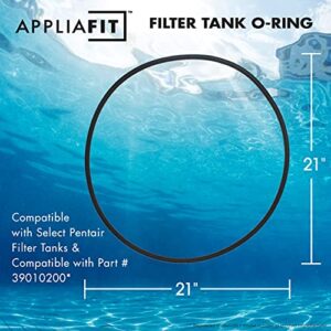 AppliaFit Clamp O-Ring Compatible with Pentair 39010200 for Select Clean & Clear Plus, FNS Plus and Quad DE Series Pool and Spa Filter Tanks - Also Compatible with 39010200Z (1-Pack)